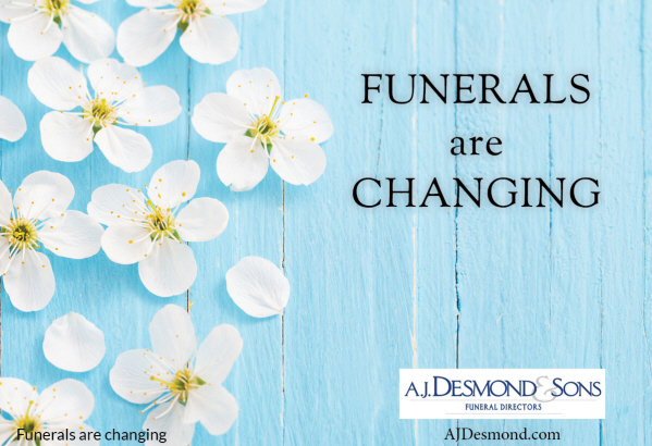 Funerals are changing … but grief is still the same.