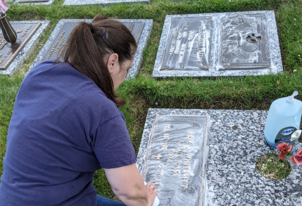 Cleaning Headstones