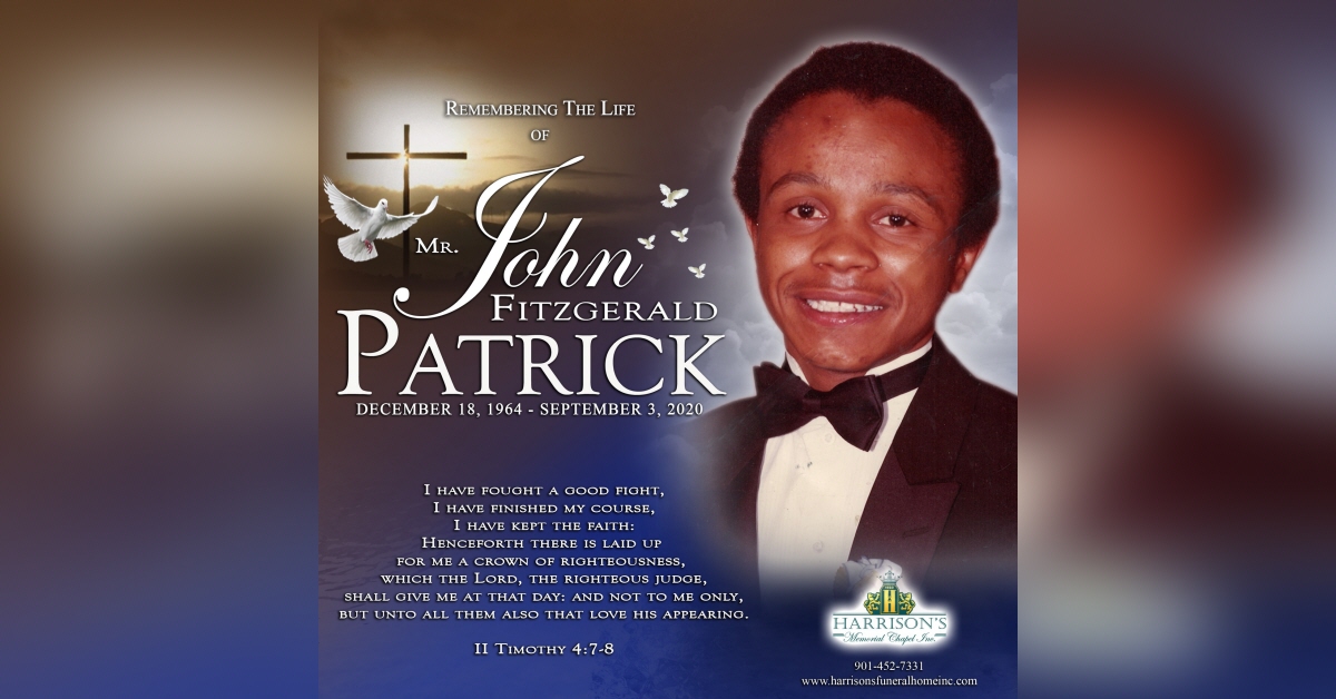 Obituary information for John Fitzgerald Patrick