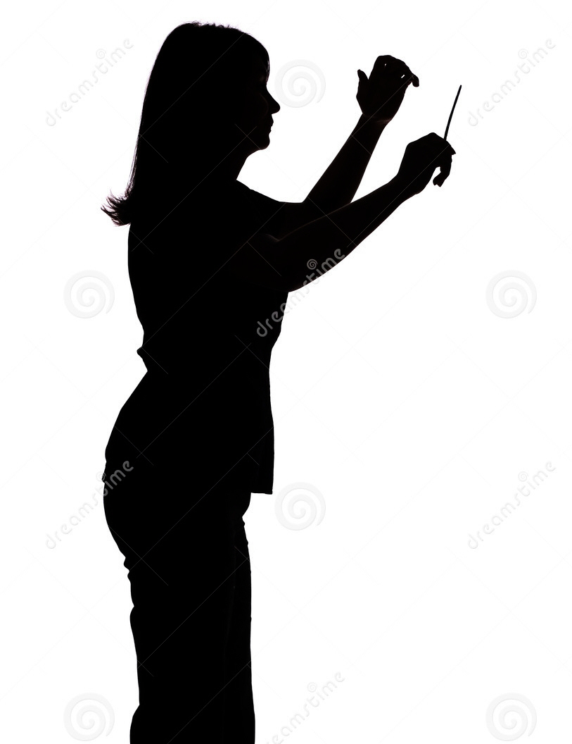 Female Conductor Silhouette