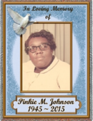 Pinkie Mae Johnson Obituary - 2015 - B.F Cave Funeral Home