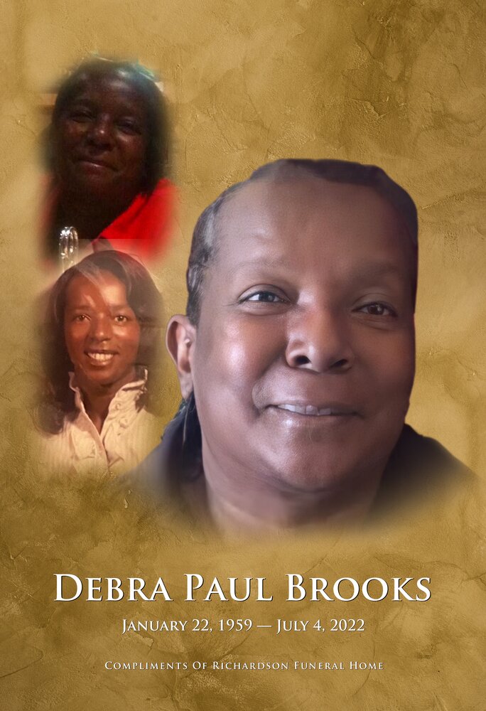 Debra Paul-Brooks - 2022 - Richardson Funeral Home of Clinton