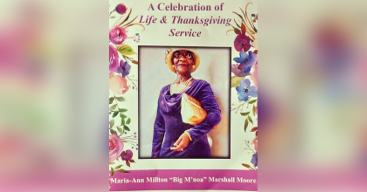 Obituary information for MARIA A. MOORE