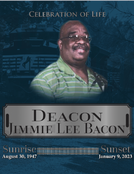Deacon Jimmie Lee Bacon - 2023 - Hatcher-Peoples Funeral Home