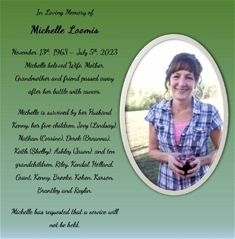 Andrea Michelle Loomis - 2023 - Clayton's Funeral Directors