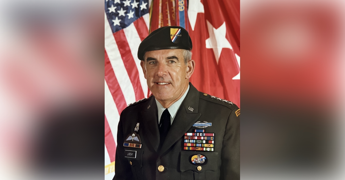 Obituary information for General James Joseph Lindsay