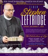 Stephen William Leftridge - 2023 - Fouche Hudson Funeral Home