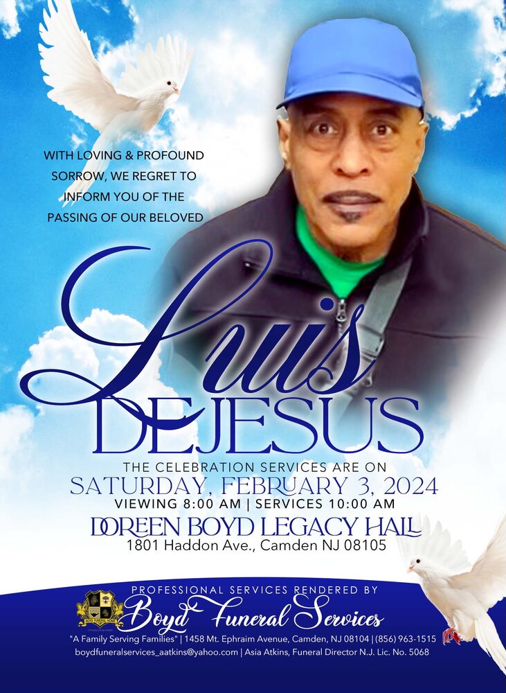 Luis DeJesus - 2024 - Boyd Funeral Services LLC.