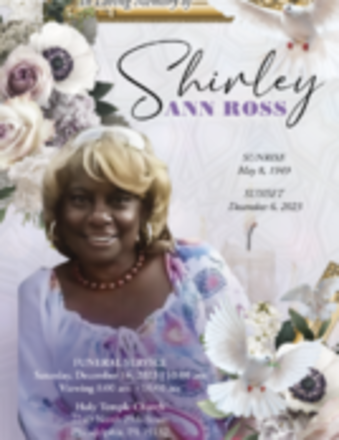 Shirley Ann Ross - 2023 - Jackson-Joynes Funeral Home