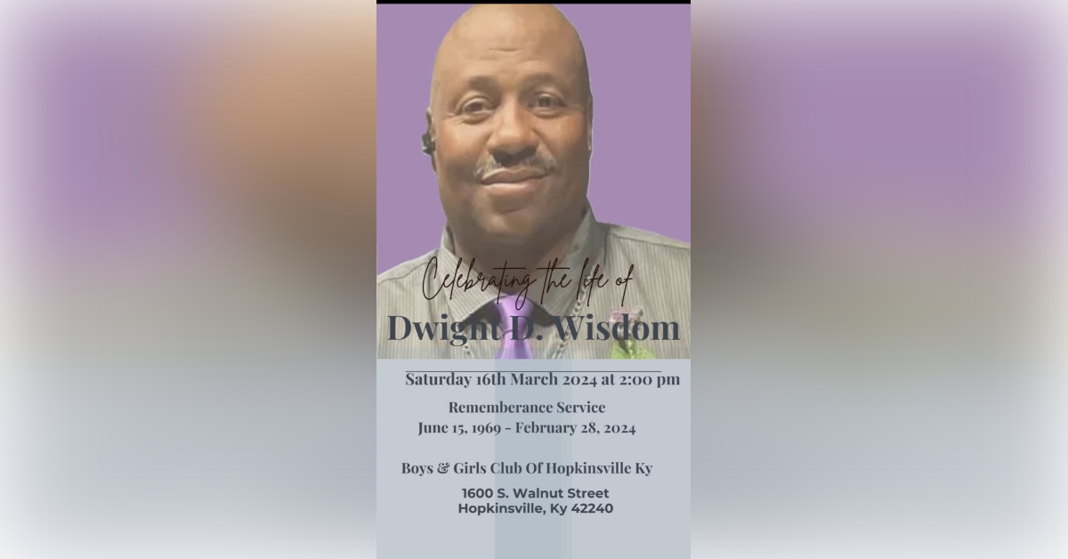 Obituary information for Dwight Dewayne Wisdom, Sr.