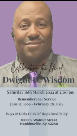 Dwight Dewayne Wisdom, Sr. - 2024 - Morgan's Funeral Home