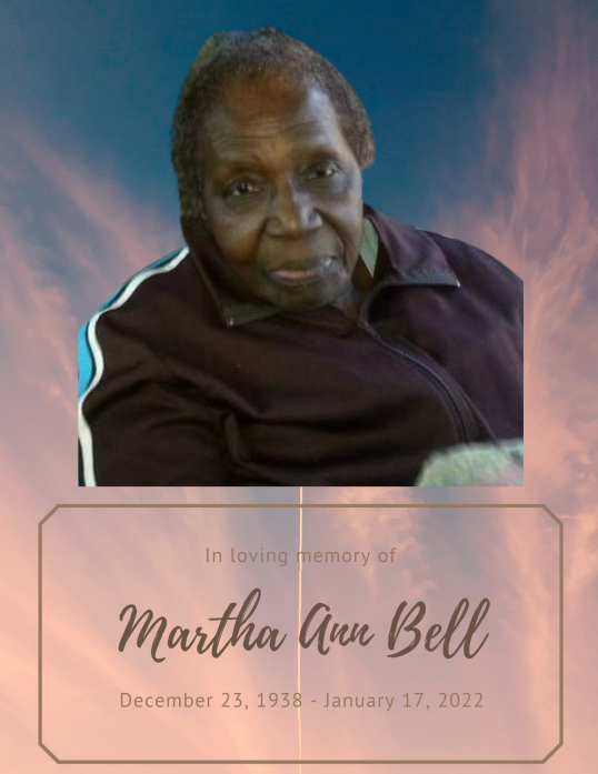 MARTHA ANN BELL - 2022 - Alternatives Cremation & Funeral Service