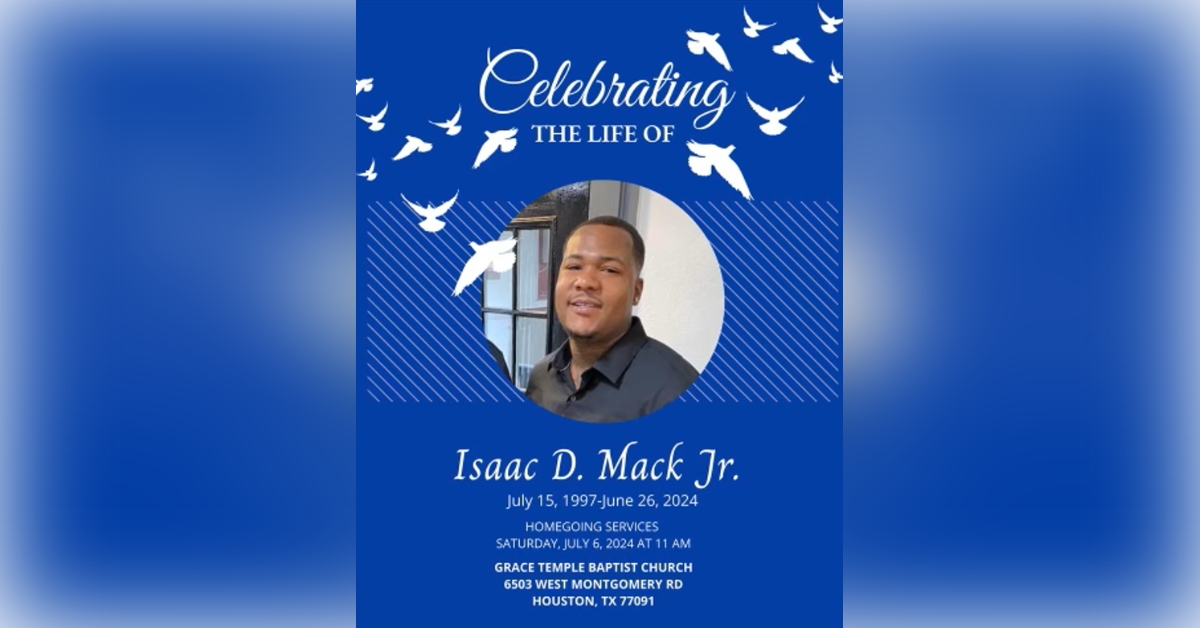 Obituary information for Isaac Duane Mack, Jr.