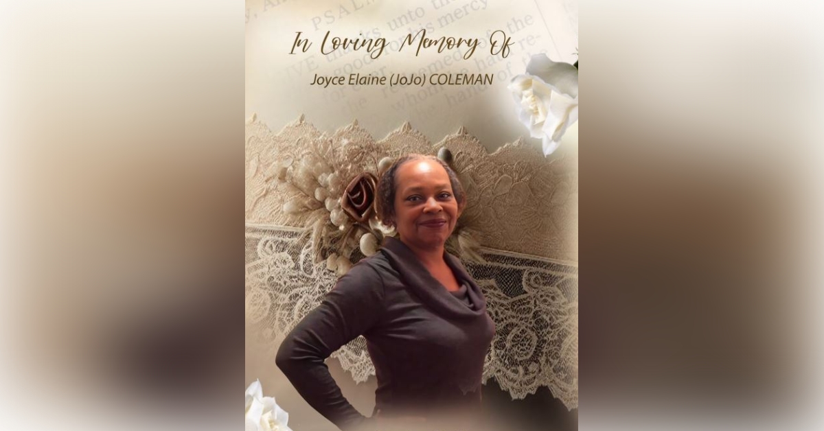 Obituary information for Joyce Coleman