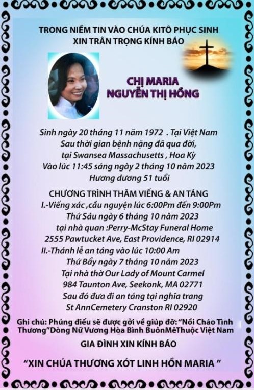 Obituary information for Hong T. Nguyen