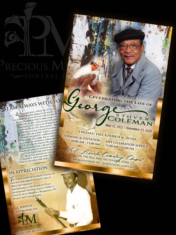 Funeral Programs | Precious Memories Funeral Home, P.A.