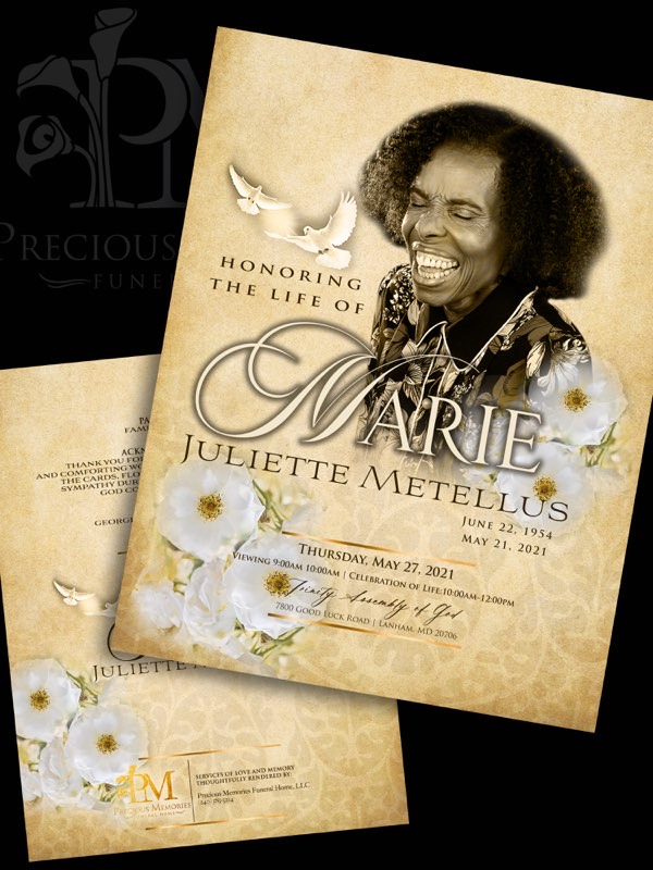 Funeral Programs | Precious Memories Funeral Home, P.A.