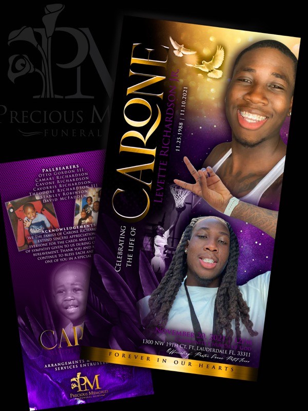 Funeral Programs | Precious Memories Funeral Home, P.A.