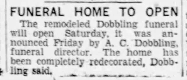 History | Dobbling, Muehlenkamp-Erschell Funeral Home